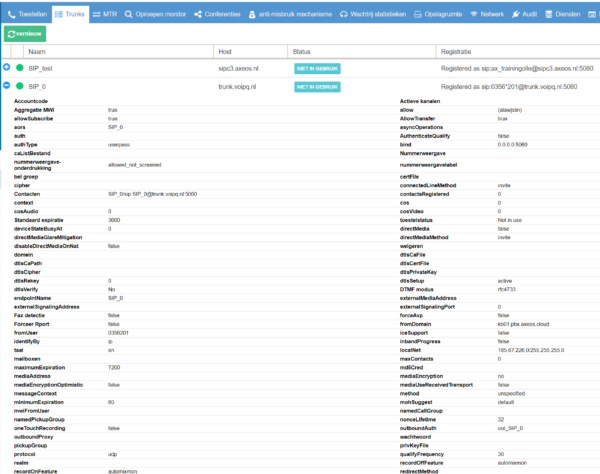 Trunks (status) - Axeos