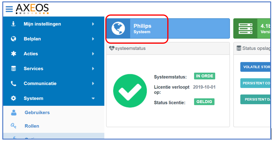Opties (systeem) - Axeos